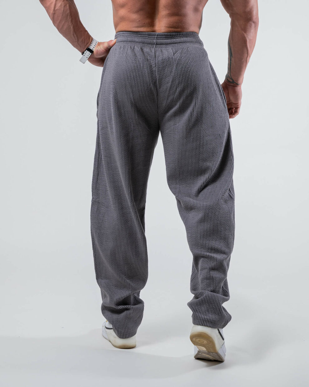 MNX Ribbed pants Hammer, grey – MNX Sportswear